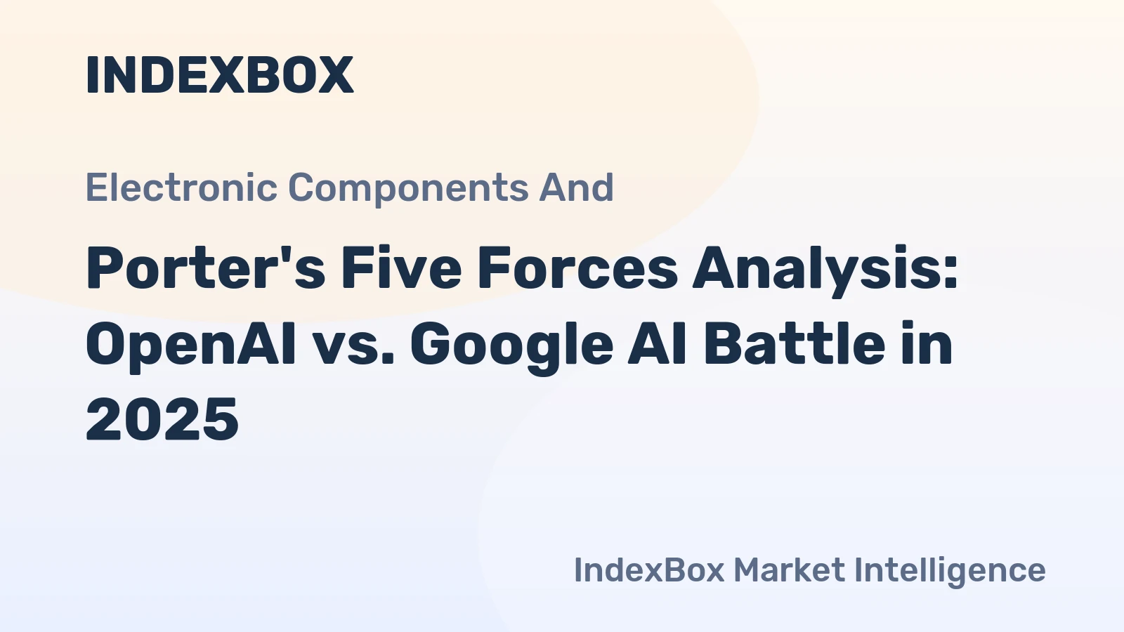 Porter's Five Forces Analysis: OpenAI vs. Google AI Battle in 2025