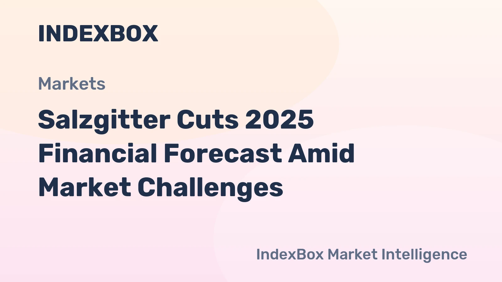 Salzgitter Cuts 2025 Financial Forecast Amid Market Challenges