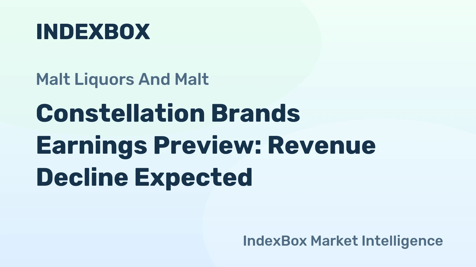 Constellation Brands Earnings Preview: Revenue Decline Expected