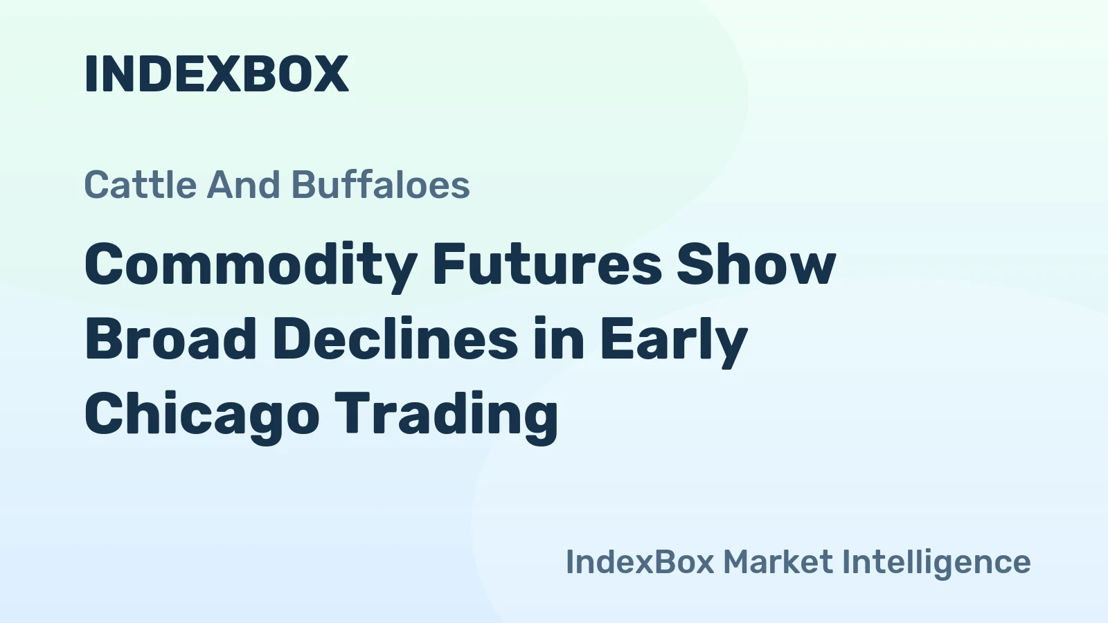 Commodity Futures Show Broad Declines in Early Chicago Trading