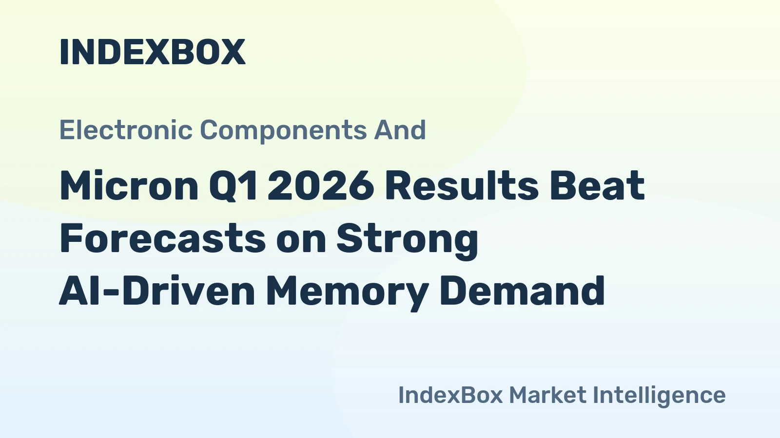 Micron Q1 2026 Results Beat Forecasts on Strong AI-Driven Memory Demand