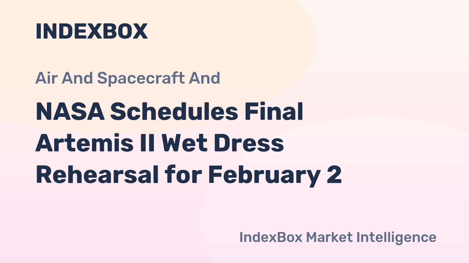 NASA Schedules Final Artemis II Wet Dress Rehearsal for February 2