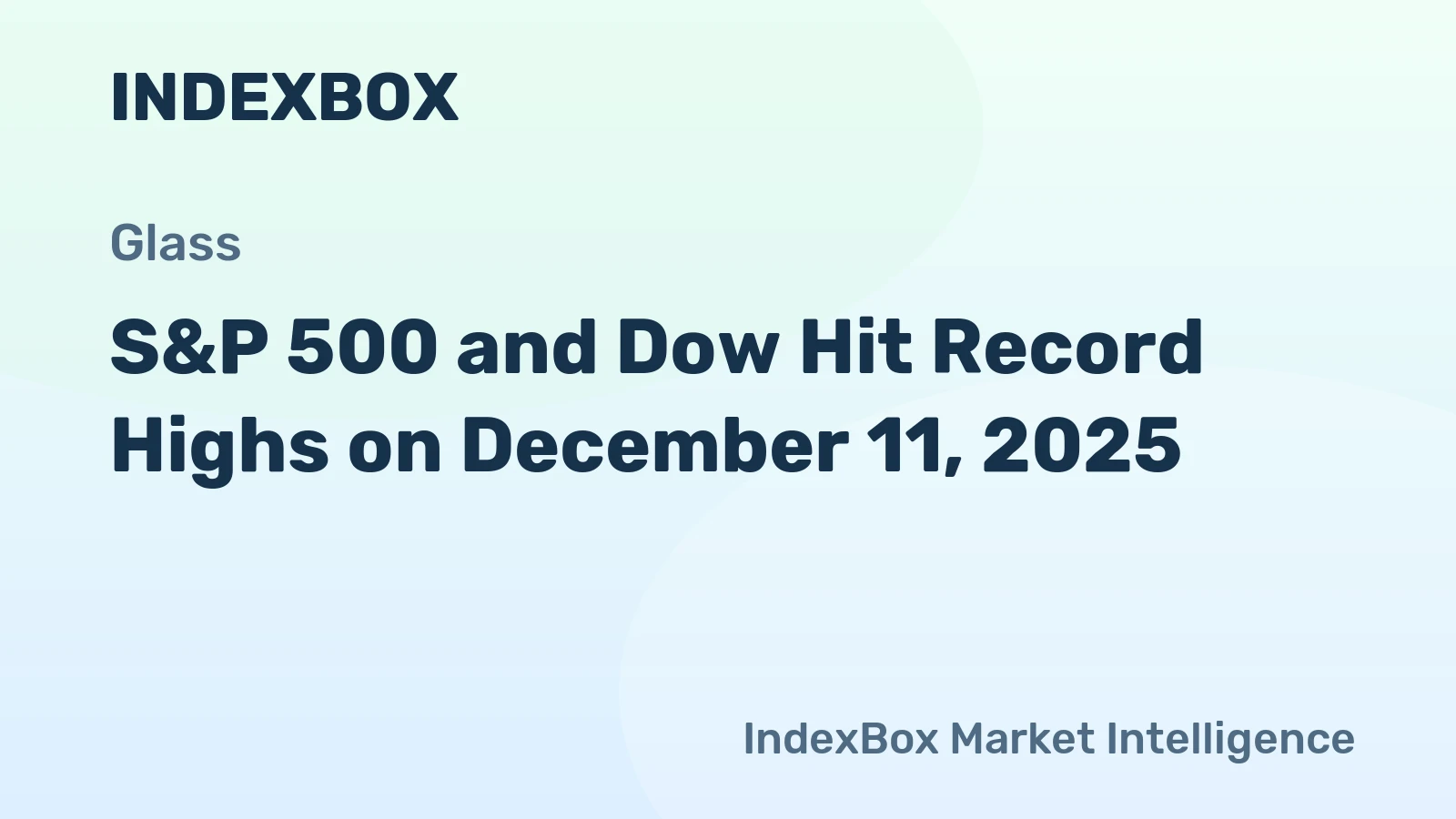 S&P 500 and Dow Hit Record Highs on December 11, 2025