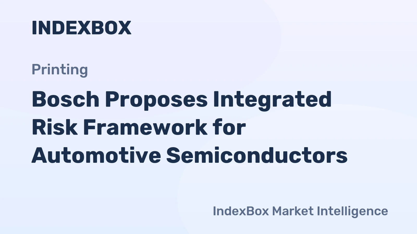 Bosch Proposes Integrated Risk Framework for Automotive Semiconductors