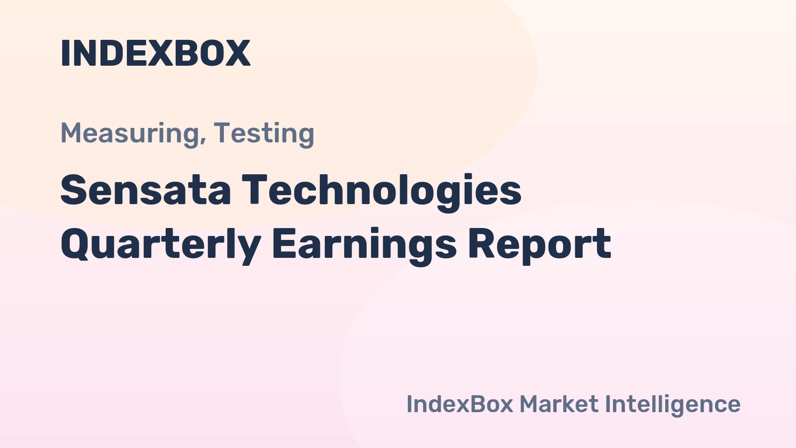 Sensata Technologies Quarterly Earnings Report