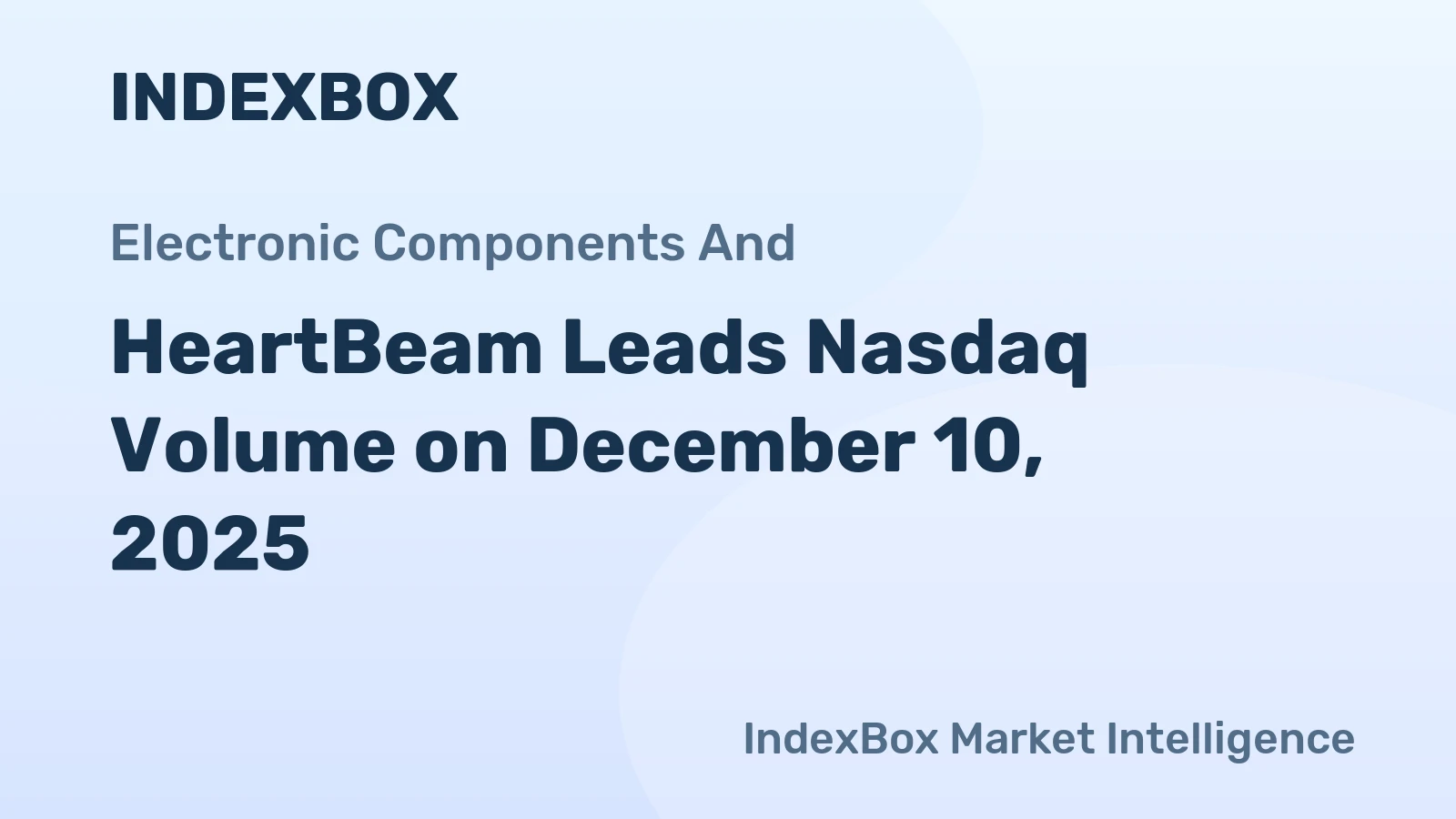 HeartBeam Leads Nasdaq Volume on December 10, 2025