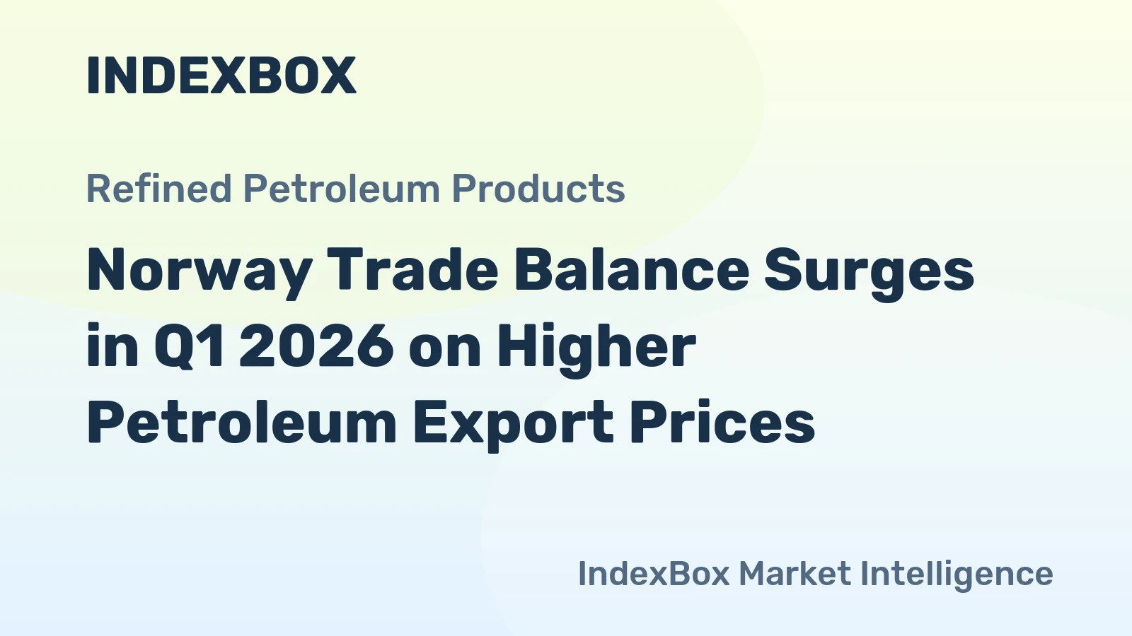 Norway Trade Balance Surges in Q1 2026 on Higher Petroleum Export Prices