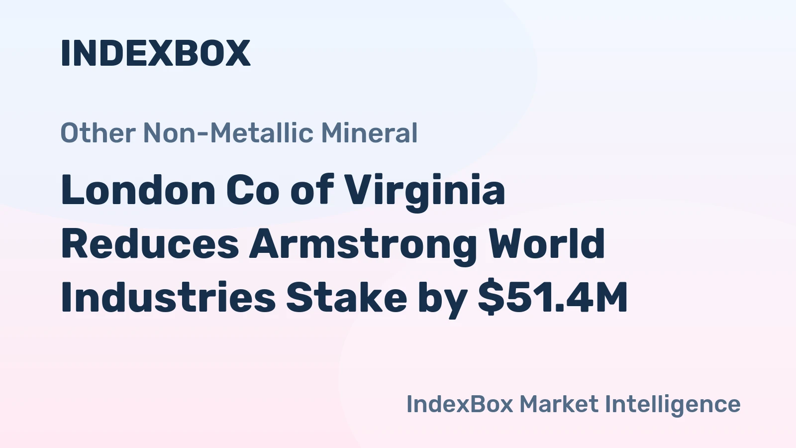 London Co of Virginia Reduces Armstrong World Industries Stake by $51.4M