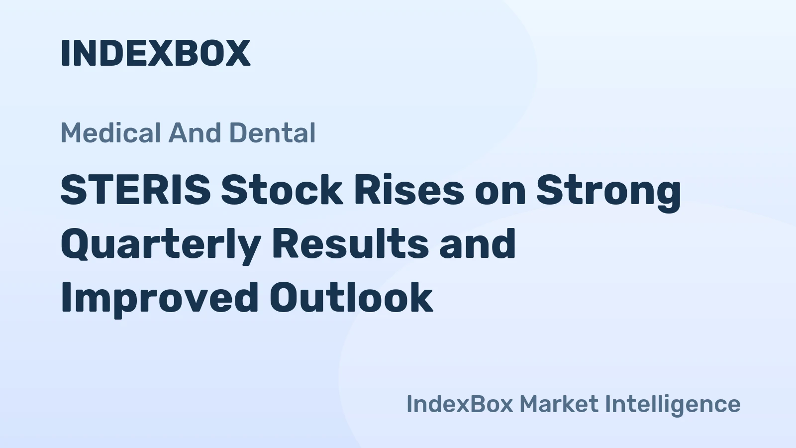 STERIS Stock Rises on Strong Quarterly Results and Improved Outlook
