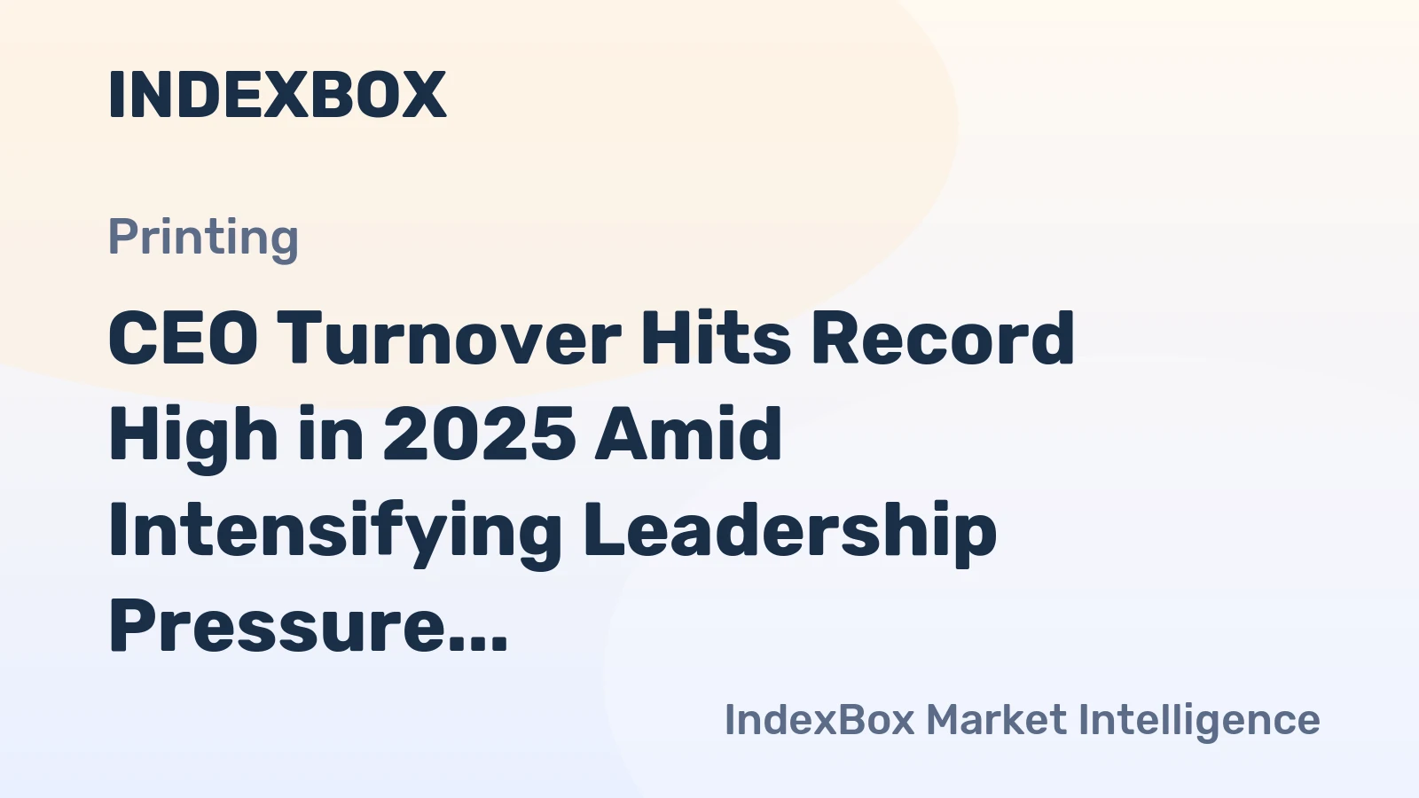 CEO Turnover Hits Record High in 2025 Amid Intensifying Leadership Pressure