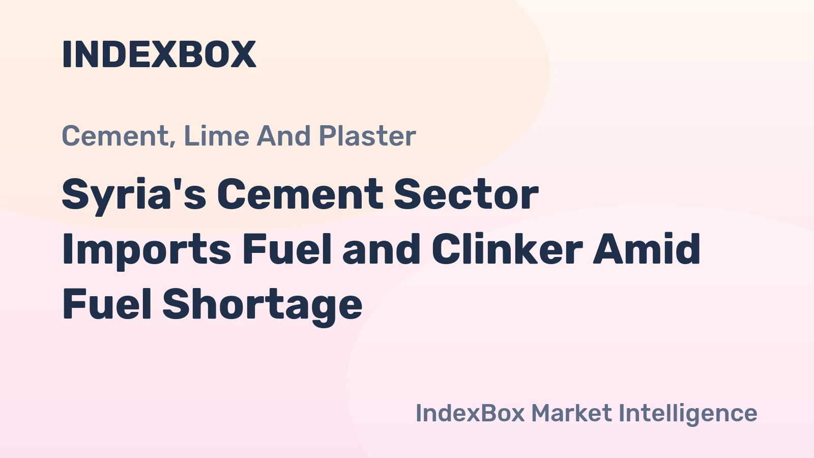 Syria's Cement Sector Imports Fuel and Clinker Amid Fuel Shortage
