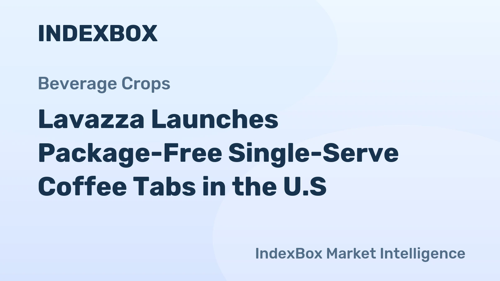 Lavazza Launches Package-Free Single-Serve Coffee Tabs in the U.S.