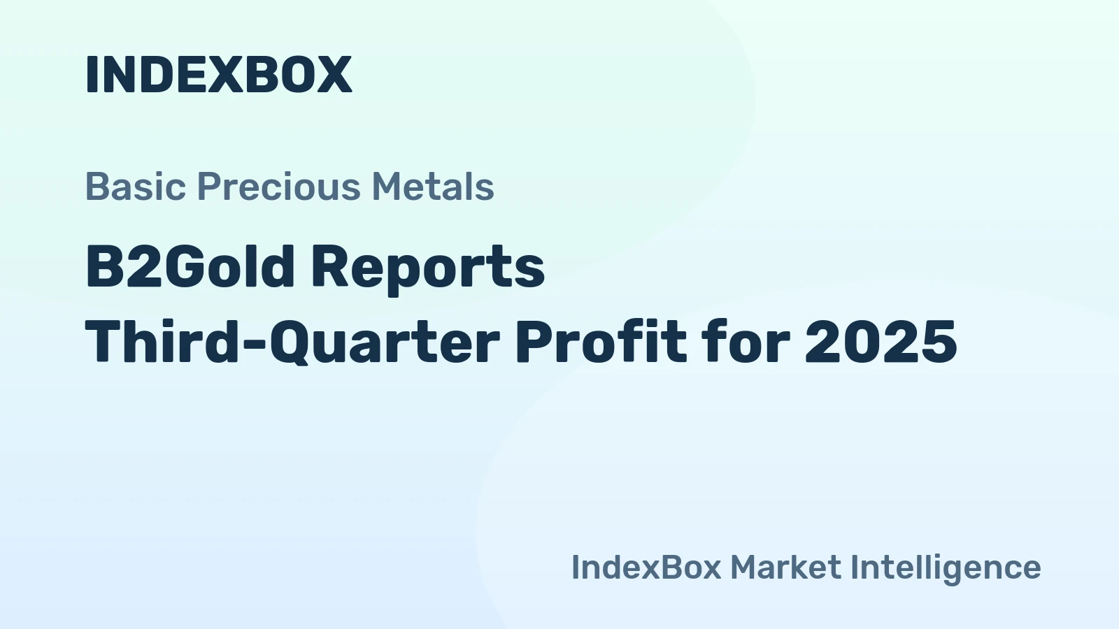 B2Gold Reports Third-Quarter Profit for 2025