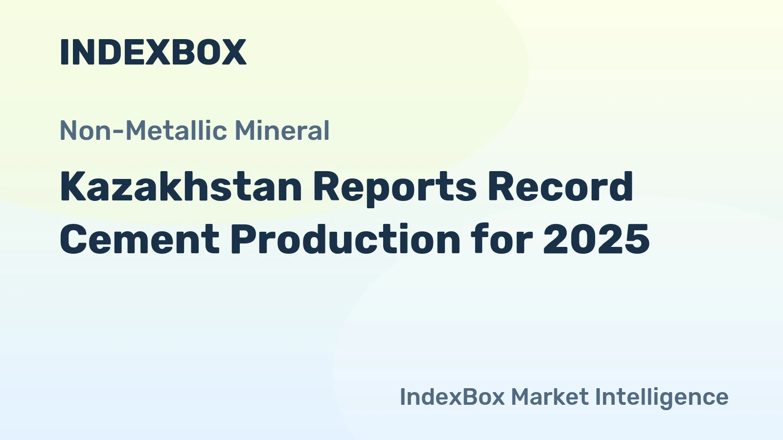 Kazakhstan Reports Record Cement Production for 2025