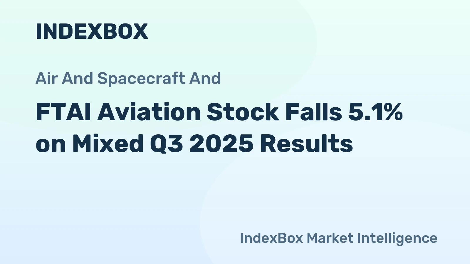 FTAI Aviation Stock Falls 5.1% on Mixed Q3 2025 Results