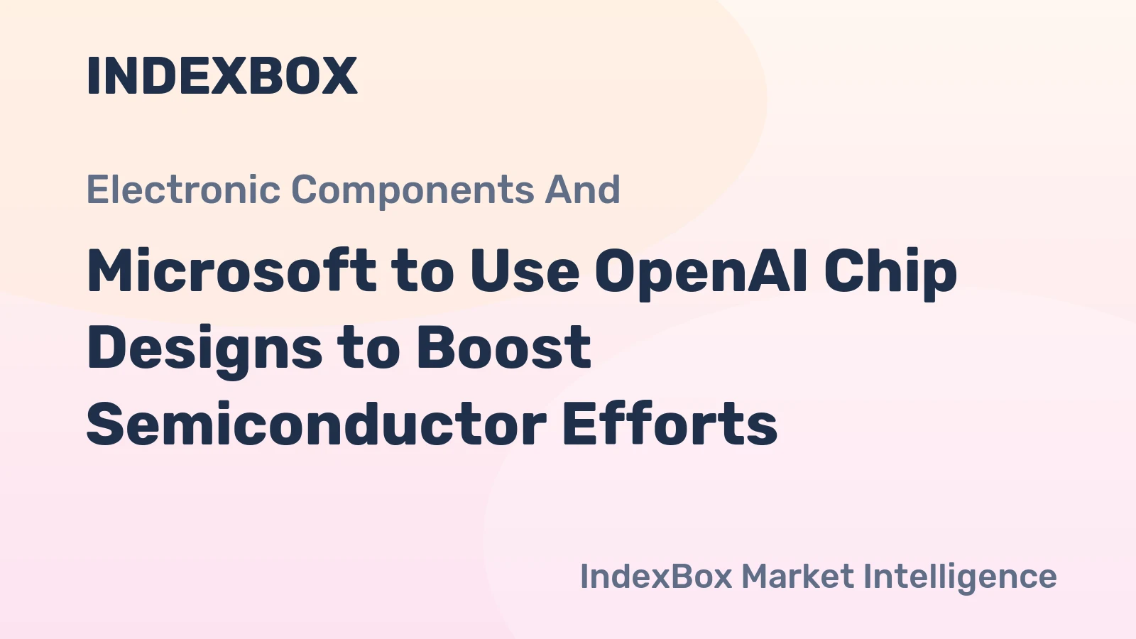 Microsoft to Use OpenAI Chip Designs to Boost Semiconductor Efforts