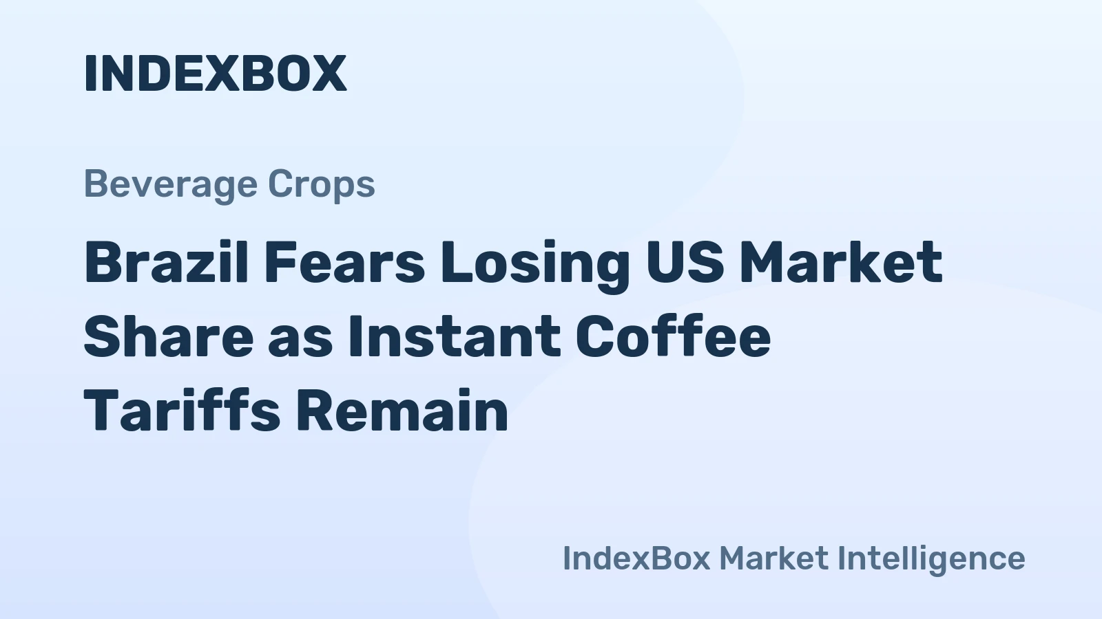Brazil Fears Losing US Market Share as Instant Coffee Tariffs Remain