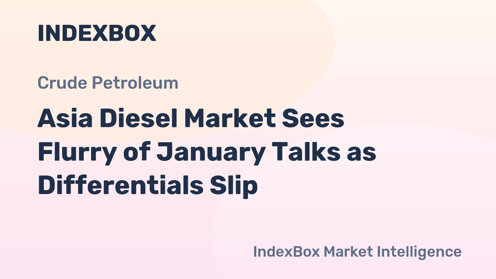 Asia Diesel Market Sees Flurry of January Talks as Differentials Slip