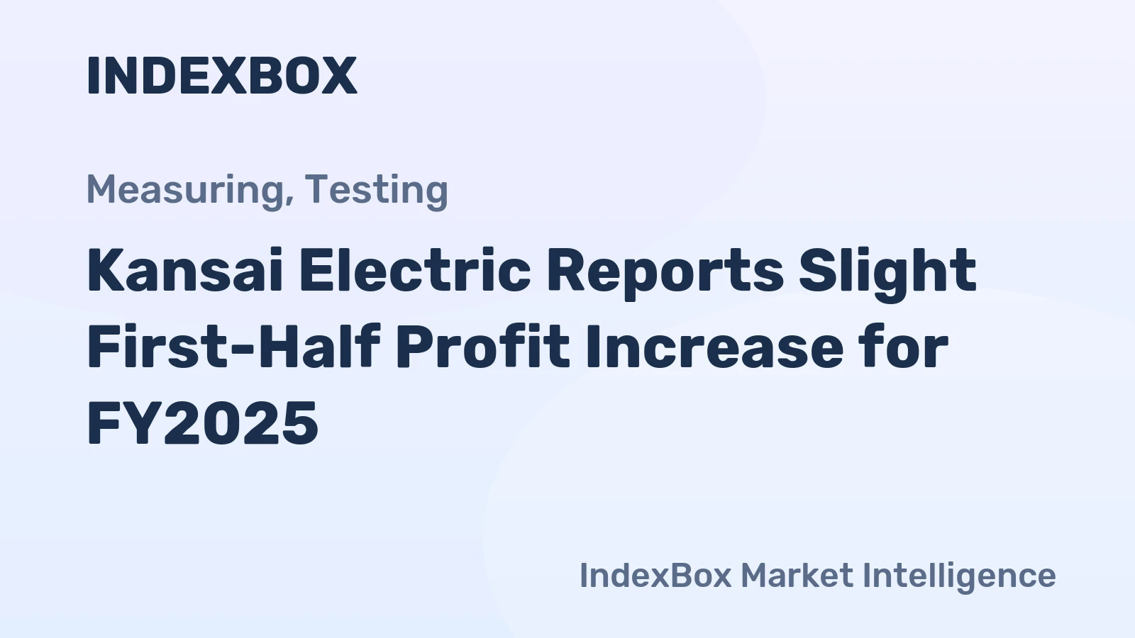 Kansai Electric Reports Slight First-Half Profit Increase for FY2025