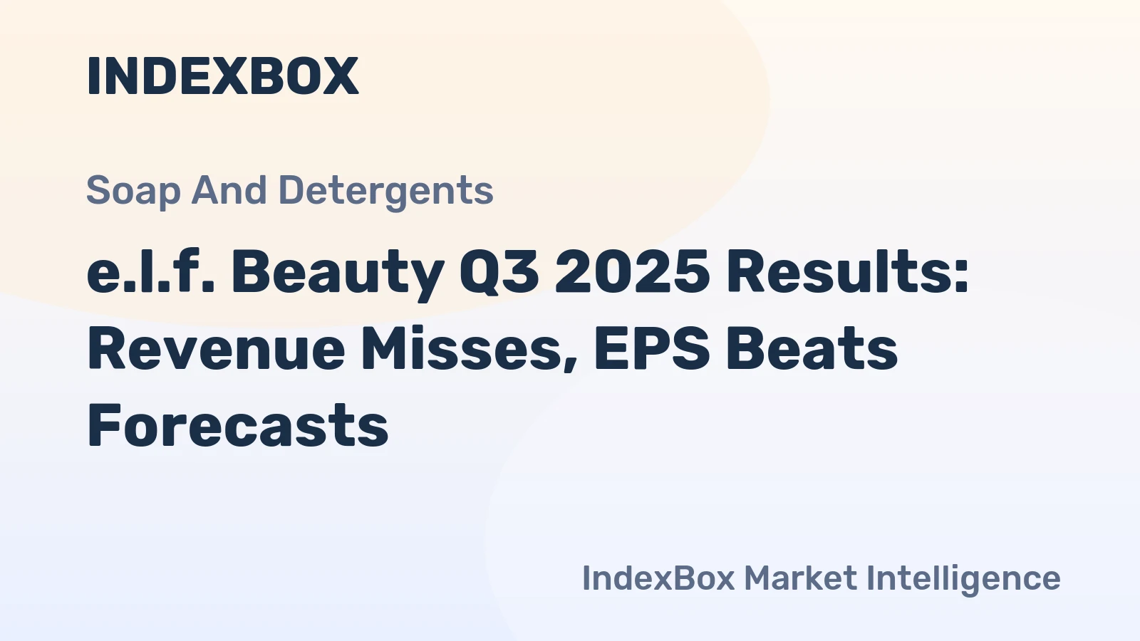 e.l.f. Beauty Q3 2025 Results: Revenue Misses, EPS Beats Forecasts