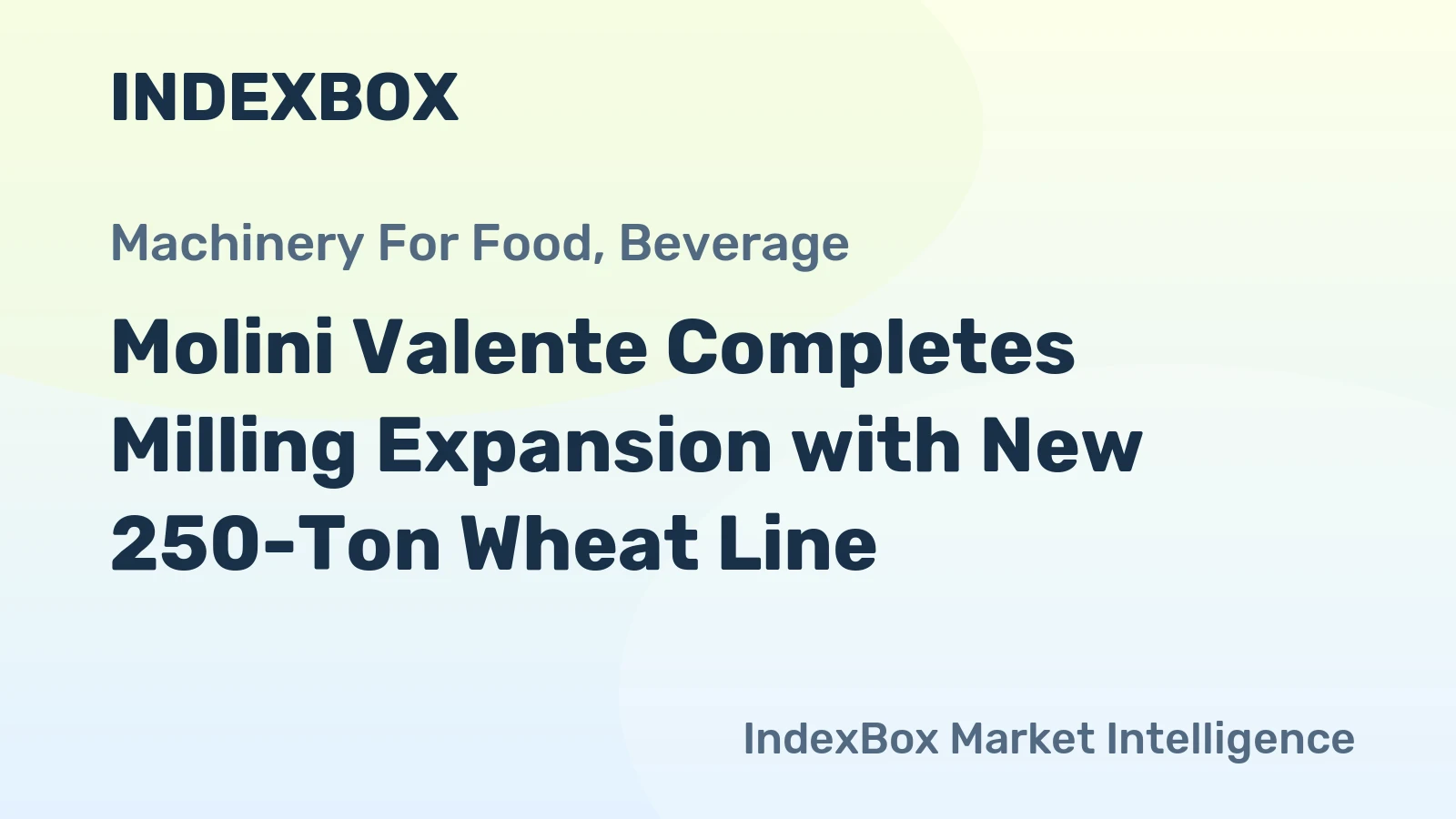 Molini Valente Completes Milling Expansion with New 250-Ton Wheat Line