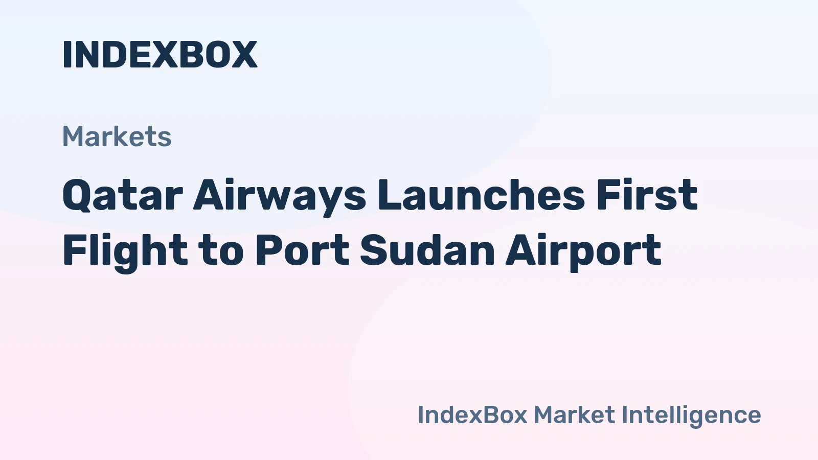 Qatar Airways Launches First Flight to Port Sudan Airport