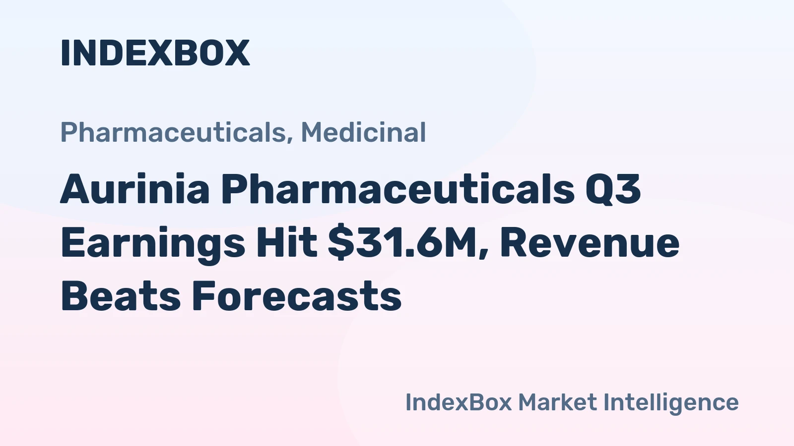 Aurinia Pharmaceuticals Q3 Earnings Hit $31.6M, Revenue Beats Forecasts