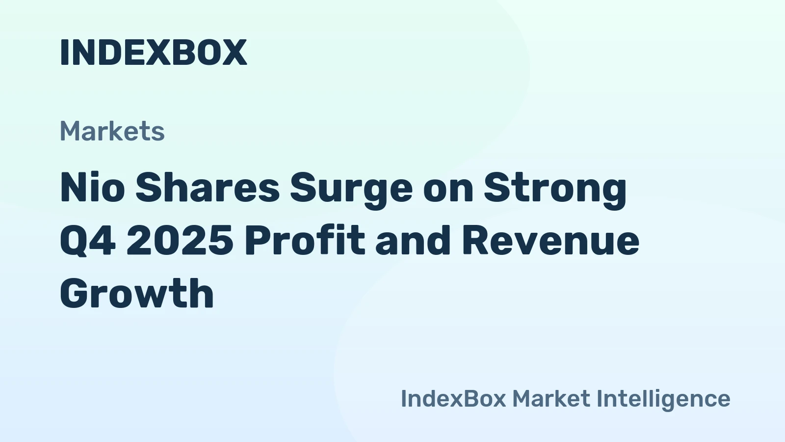 Nio Shares Surge on Strong Q4 2025 Profit and Revenue Growth