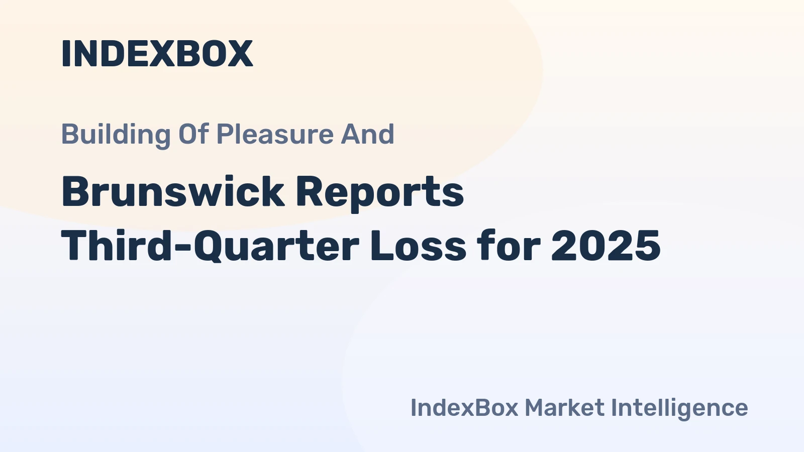 Brunswick Reports Third-Quarter Loss for 2025