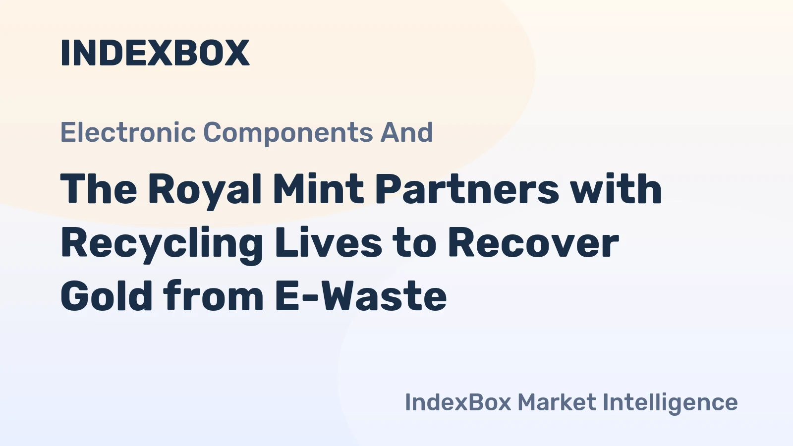 The Royal Mint Partners with Recycling Lives to Recover Gold from E-Waste