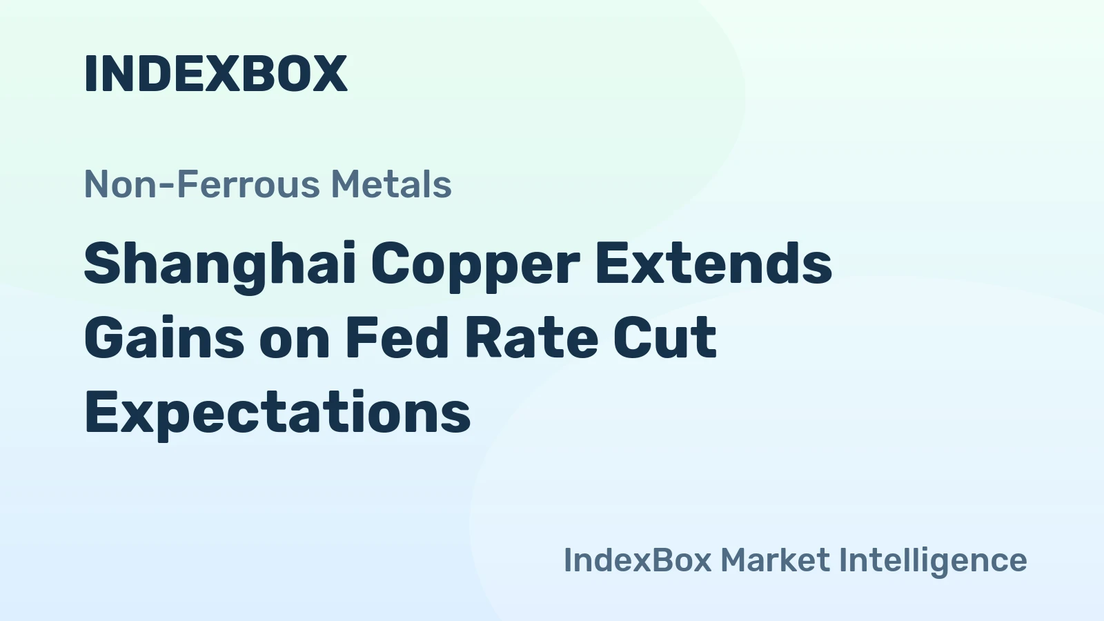 Shanghai Copper Extends Gains on Fed Rate Cut Expectations
