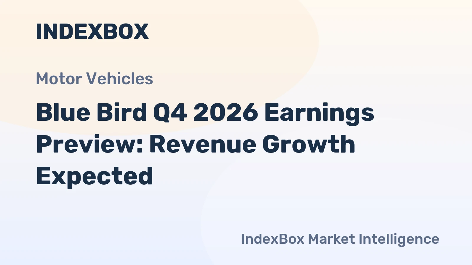 Blue Bird Q4 2026 Earnings Preview: Revenue Growth Expected