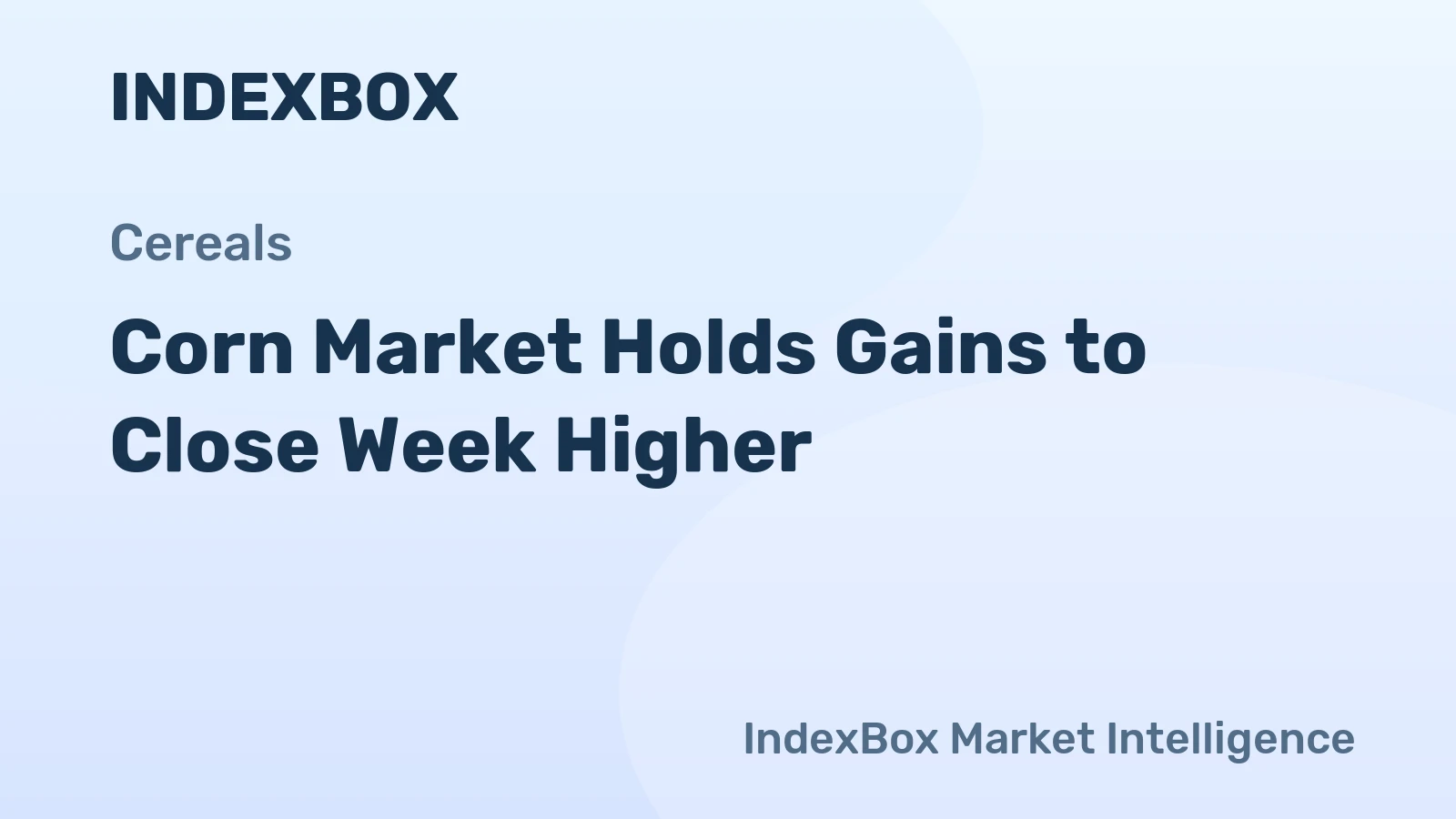 Corn Market Holds Gains to Close Week Higher