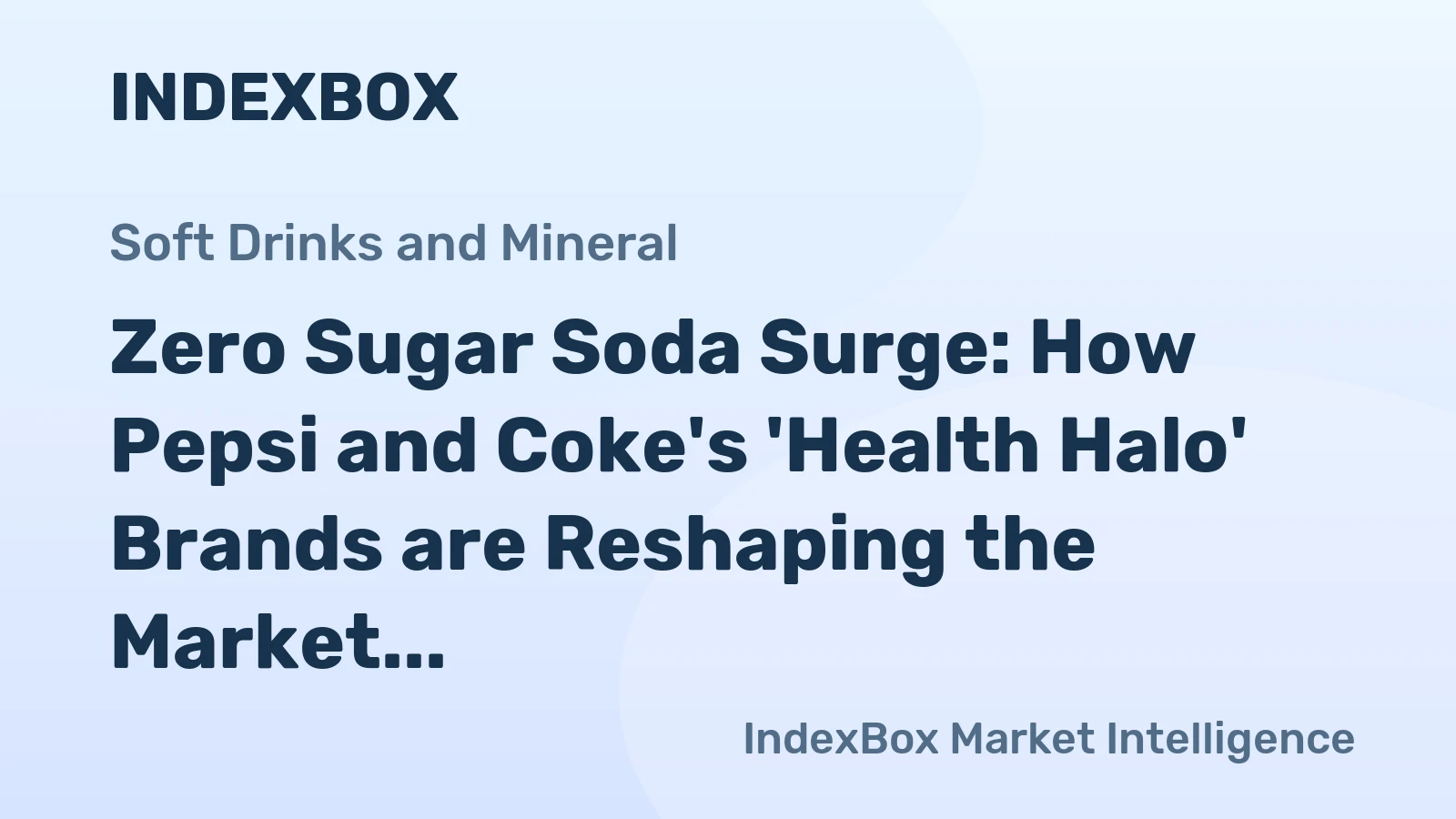 Zero Sugar Soda Surge: How Pepsi and Coke's 'Health Halo' Brands are Reshaping the Market