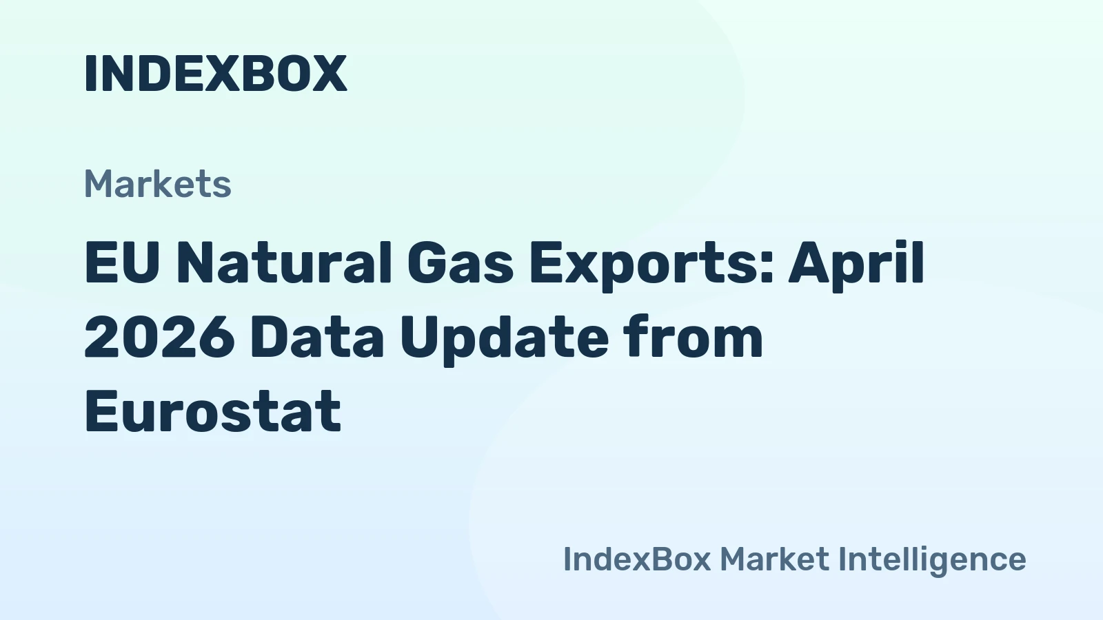 EU Natural Gas Exports: April 2026 Data Update from Eurostat