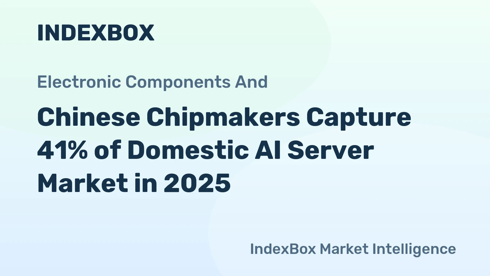 Chinese Chipmakers Capture 41% of Domestic AI Server Market in 2025