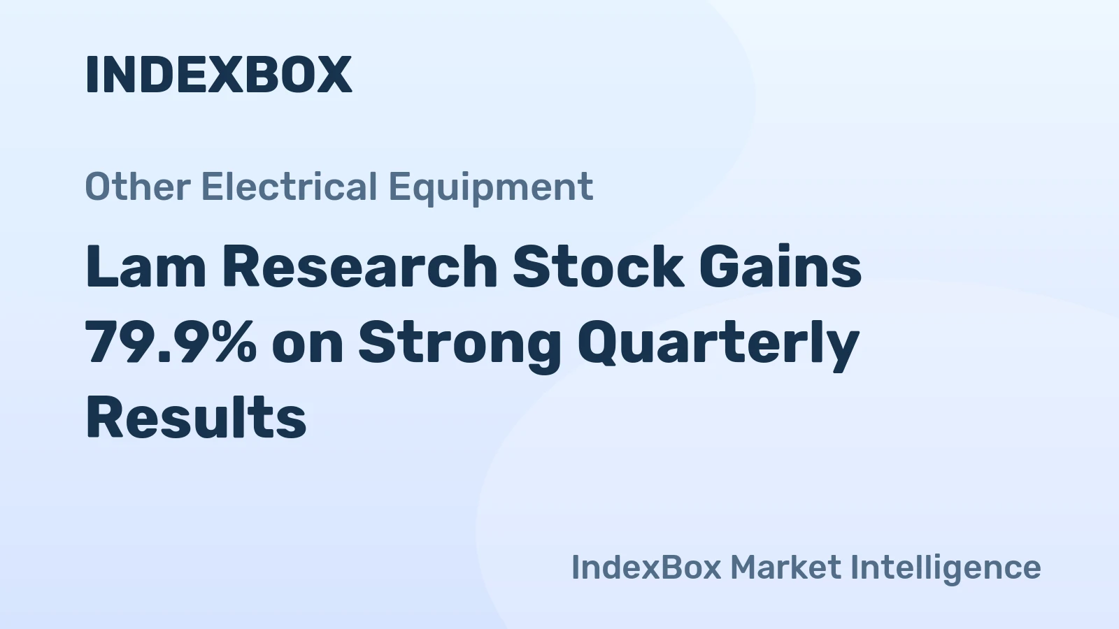 Lam Research Stock Gains 79.9% on Strong Quarterly Results