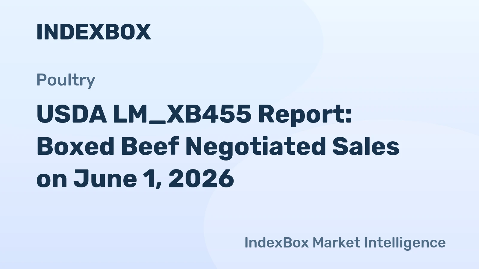 USDA LM_XB455 Report: Boxed Beef Negotiated Sales on June 1, 2026