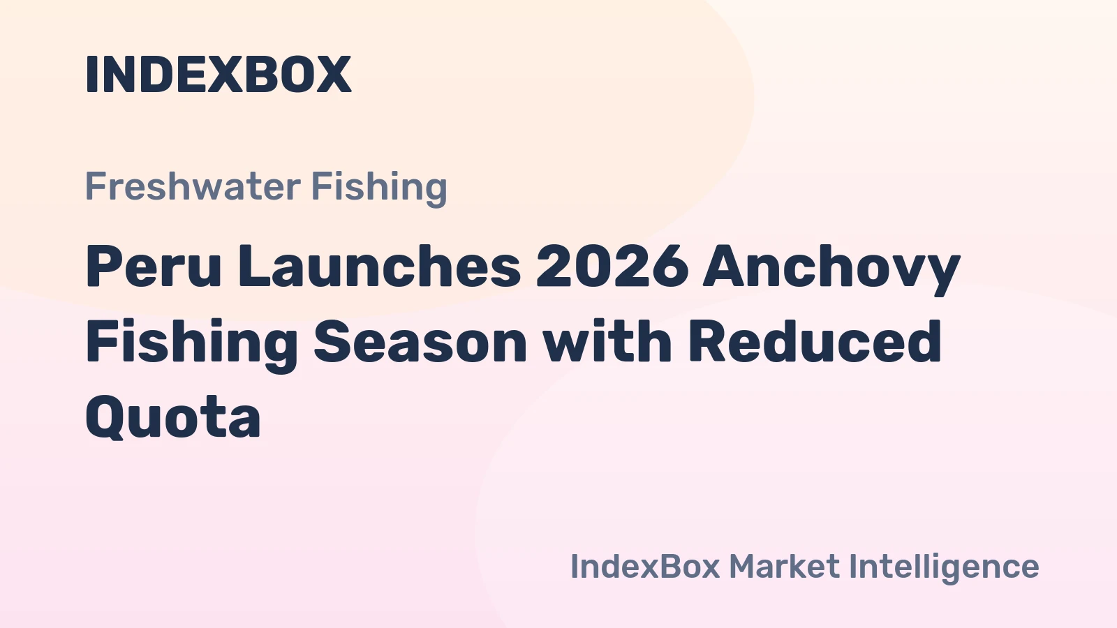 Peru Launches 2026 Anchovy Fishing Season with Reduced Quota