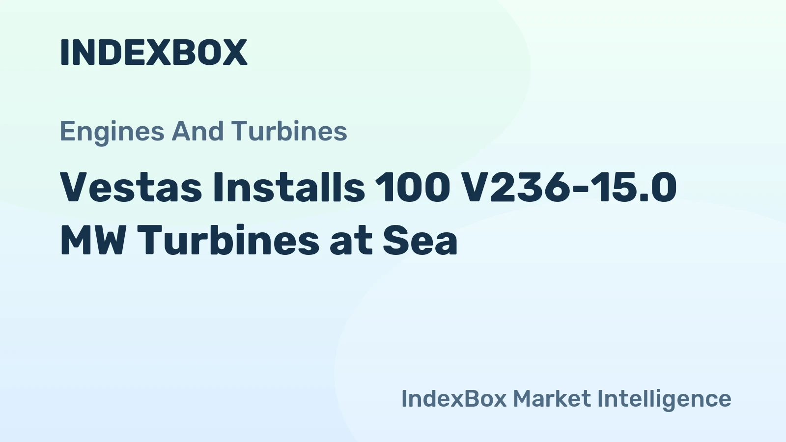Vestas Installs 100 V236-15.0 MW Turbines at Sea