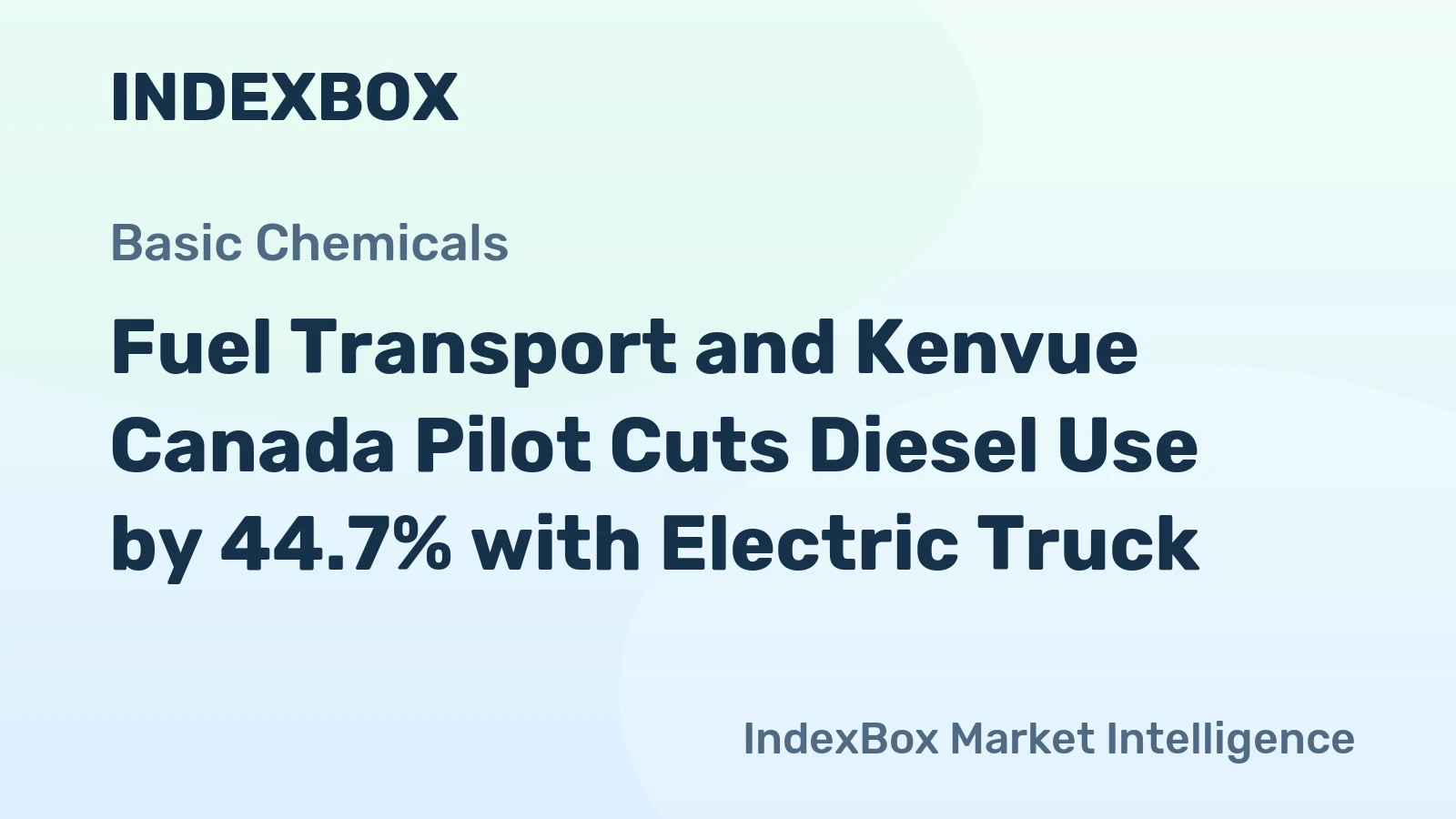 Fuel Transport and Kenvue Canada Pilot Cuts Diesel Use by 44.7% with Electric Truck