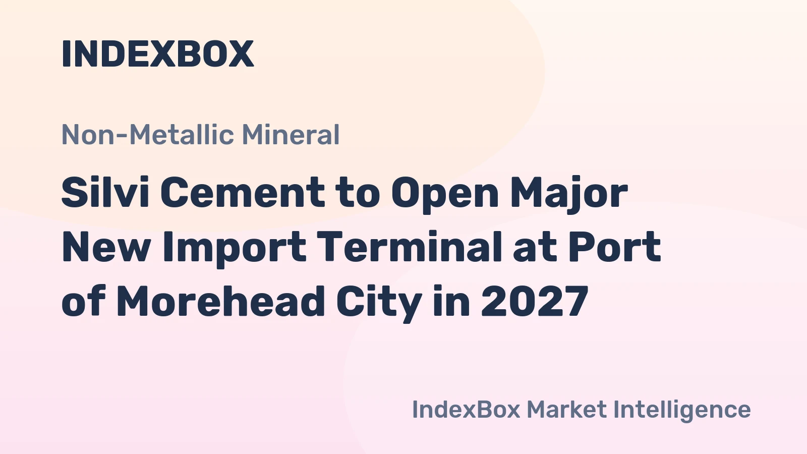 Silvi Cement to Open Major New Import Terminal at Port of Morehead City in 2027