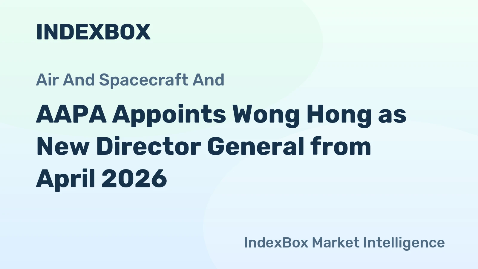 AAPA Appoints Wong Hong as New Director General from April 2026