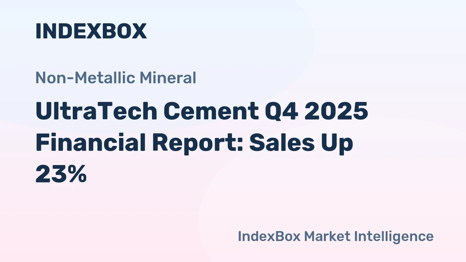 UltraTech Cement Q4 2025 Financial Report: Sales Up 23%