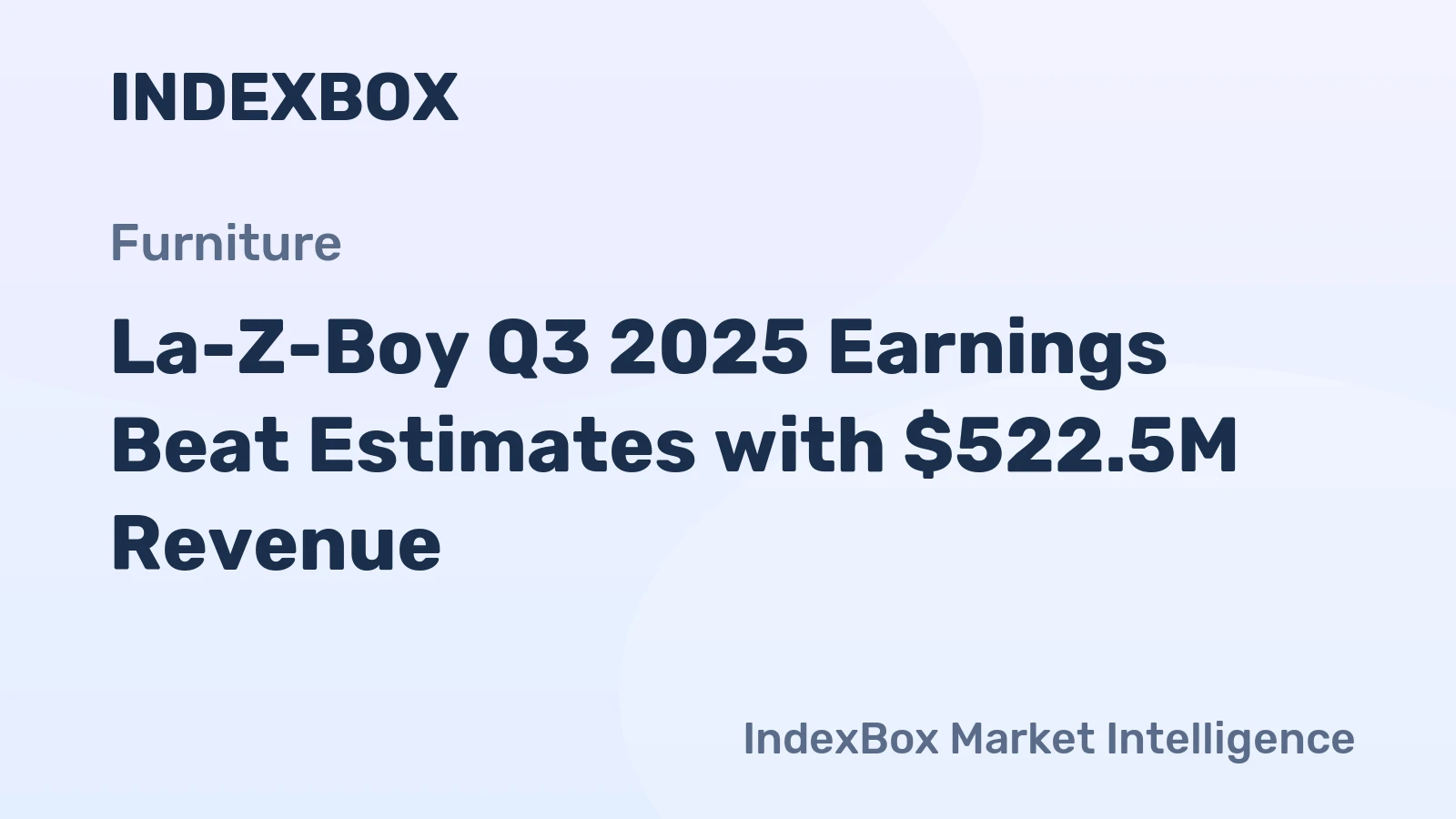 La-Z-Boy Q3 2025 Earnings Beat Estimates with $522.5M Revenue