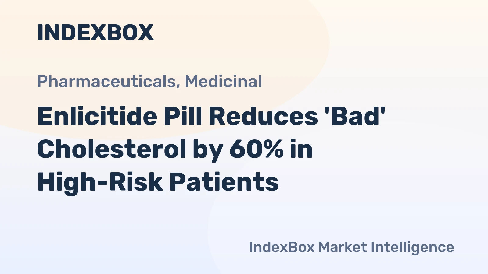 Enlicitide Pill Reduces 'Bad' Cholesterol by 60% in High-Risk Patients