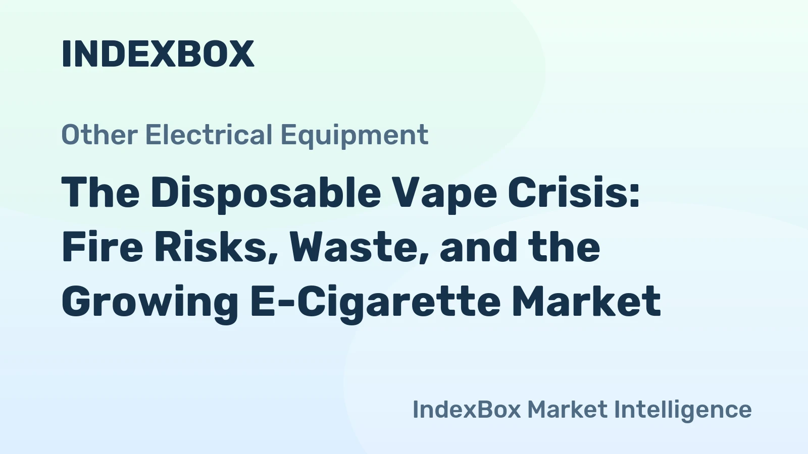 The Disposable Vape Crisis: Fire Risks, Waste, and the Growing E-Cigarette Market