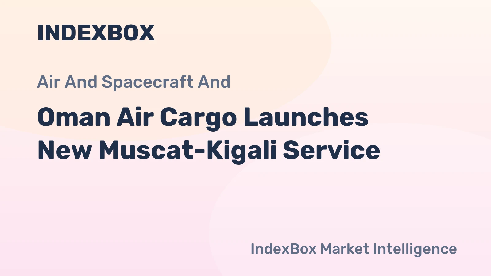Oman Air Cargo Launches New Muscat-Kigali Service