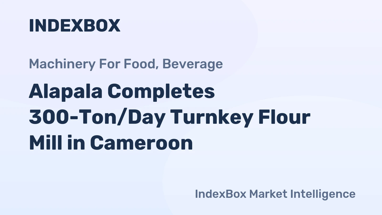 Alapala Completes 300-Ton/Day Turnkey Flour Mill in Cameroon