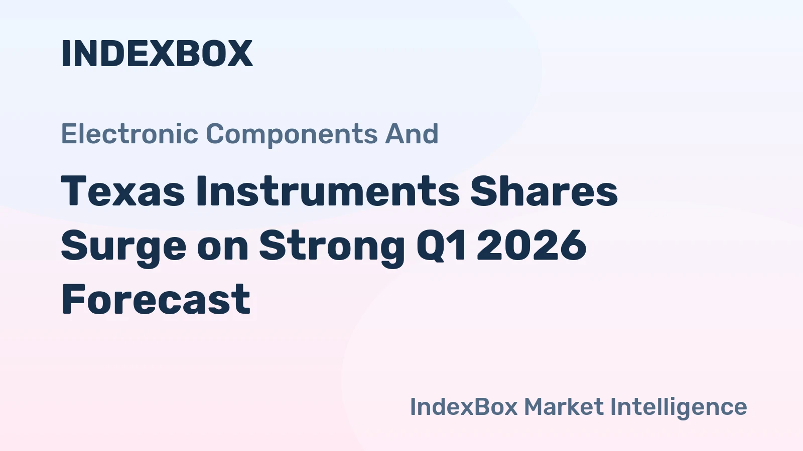 Texas Instruments Shares Surge on Strong Q1 2026 Forecast